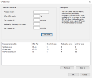 Process Lasso 9.3 – CPU Limiter
