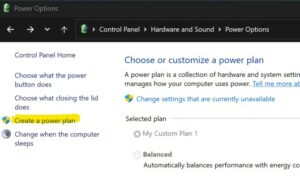 Why do I only have a Balanced power plan?